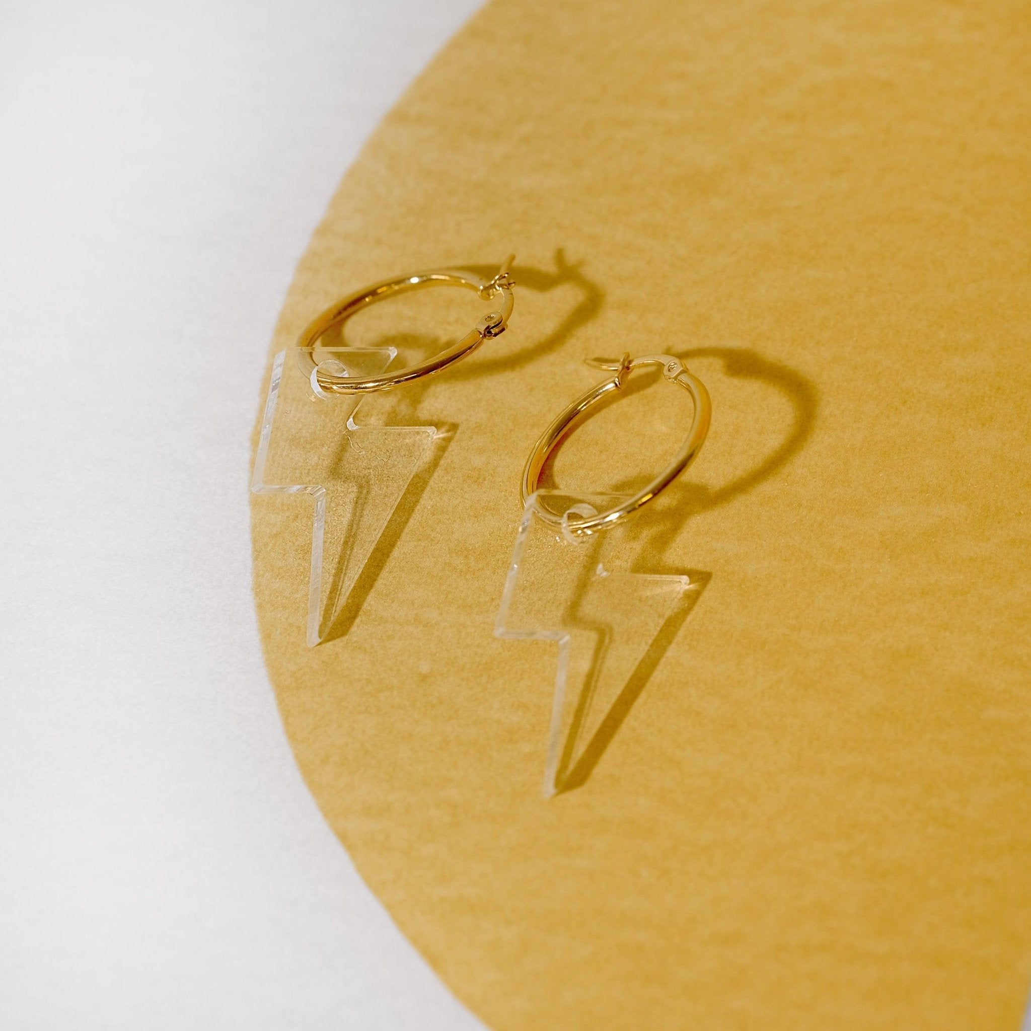 Lightning Hoop Earrings | Sleepy Mountain
