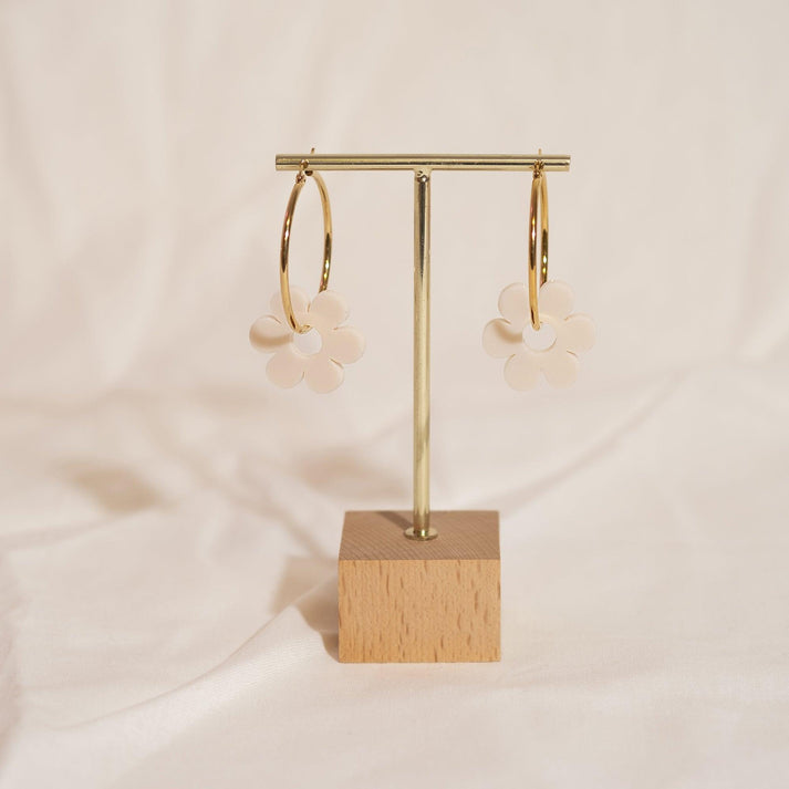 Hoopsy Daisy Linen Hoop Earrings | Sleepy Mountain