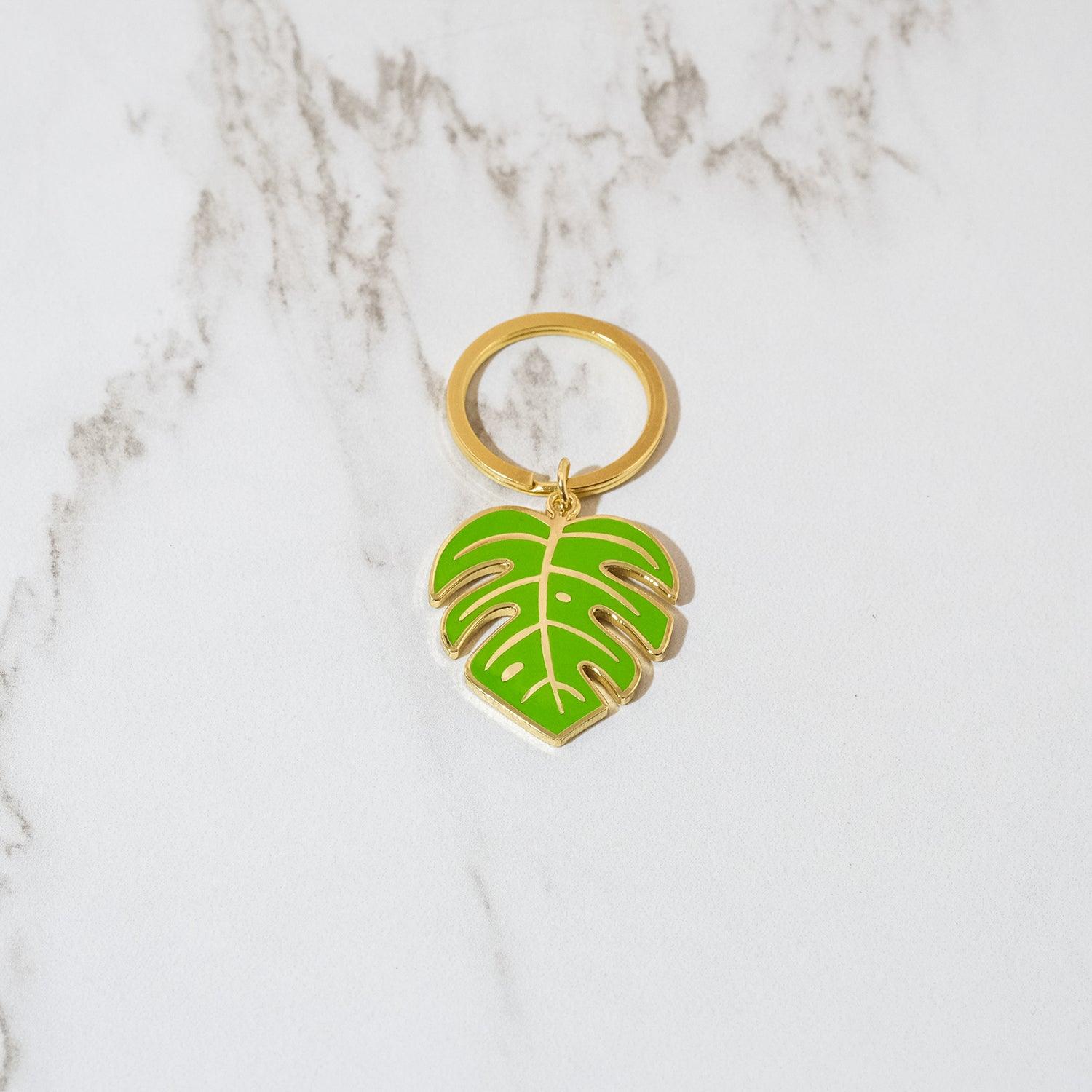 Monstera Leaf Keychain | Sleepy Mountain