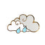 Rain Cloud Enamel Pin | Sleepy Mountain