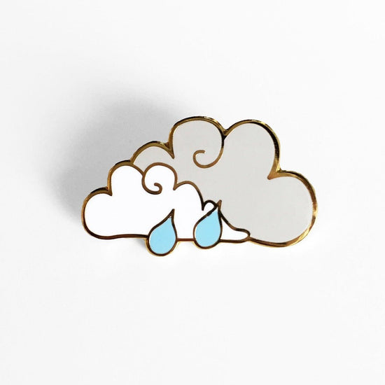 Rain Cloud Enamel Pin | Sleepy Mountain