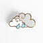 Rain Cloud Enamel Pin | Sleepy Mountain