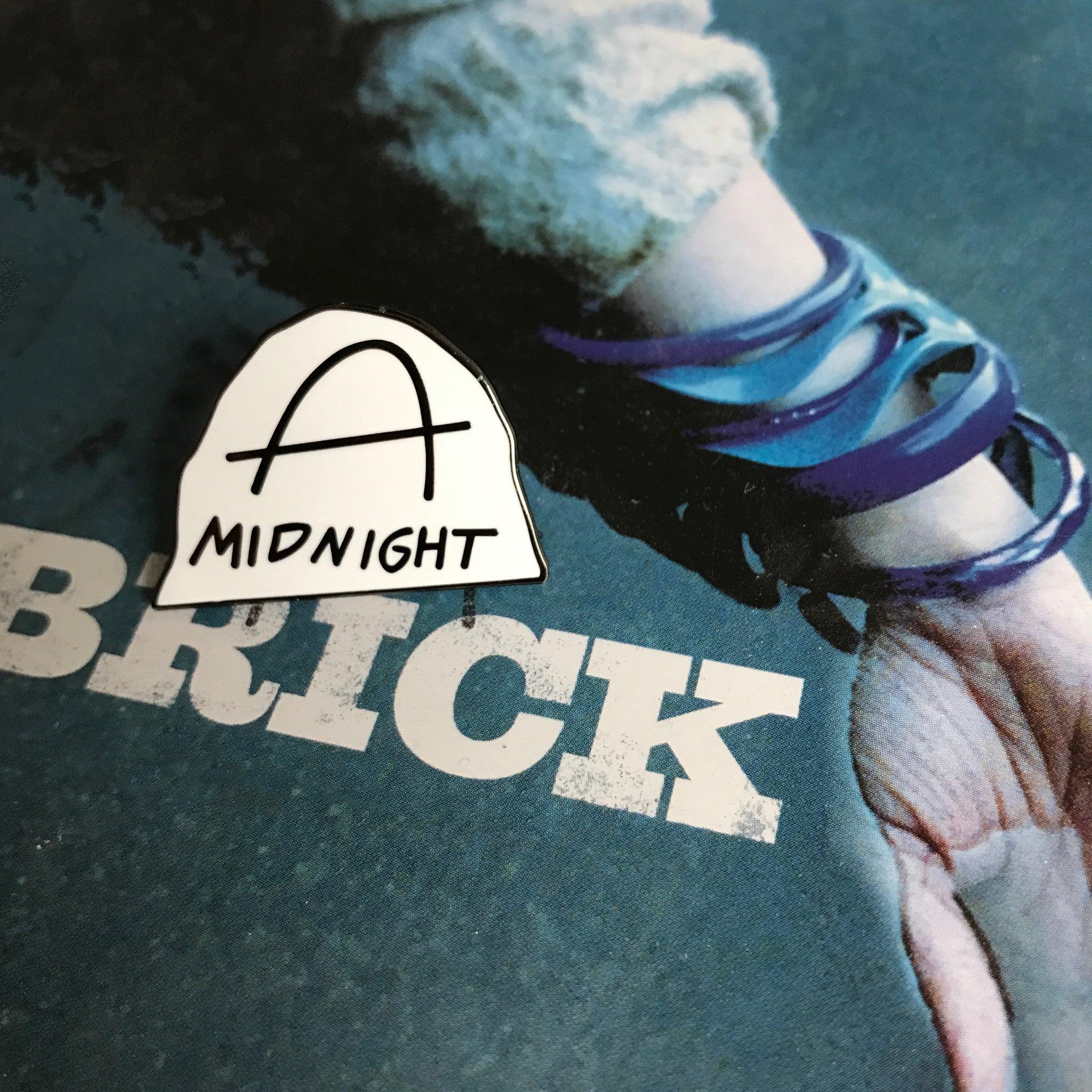 Brick Midnight Enamel Pin | Sleepy Mountain